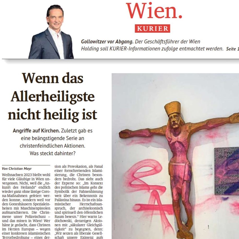Kurier – Wenn das Allerheiligste nicht heilig ist - Plattform ...